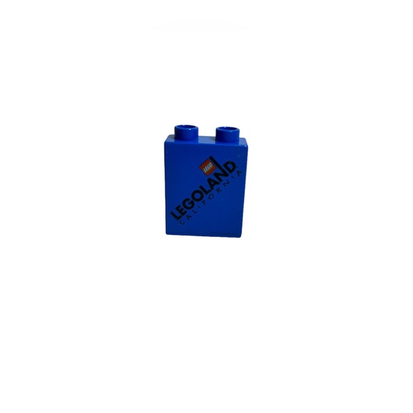 Lego | Toys | Lego Duplo X 2 X 2 Blue Lego Land Birthday Prinited Brick ...
